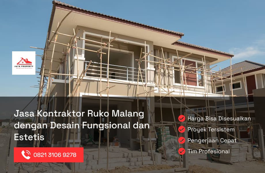 Jasa Kontraktor Ruko Malang dengan Desain Fungsional dan Estetis - Jaya ...