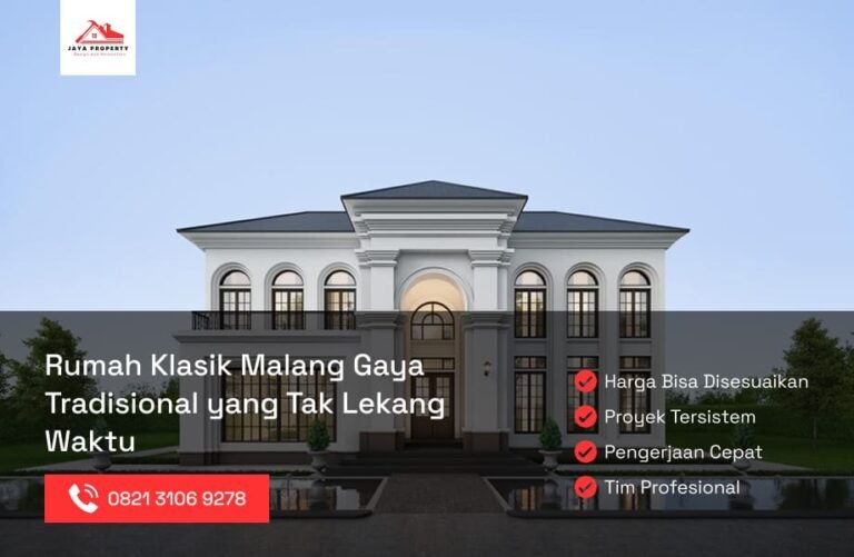Rumah Klasik Malang Gaya Tradisional yang Tak Lekang Waktu - Jaya ...